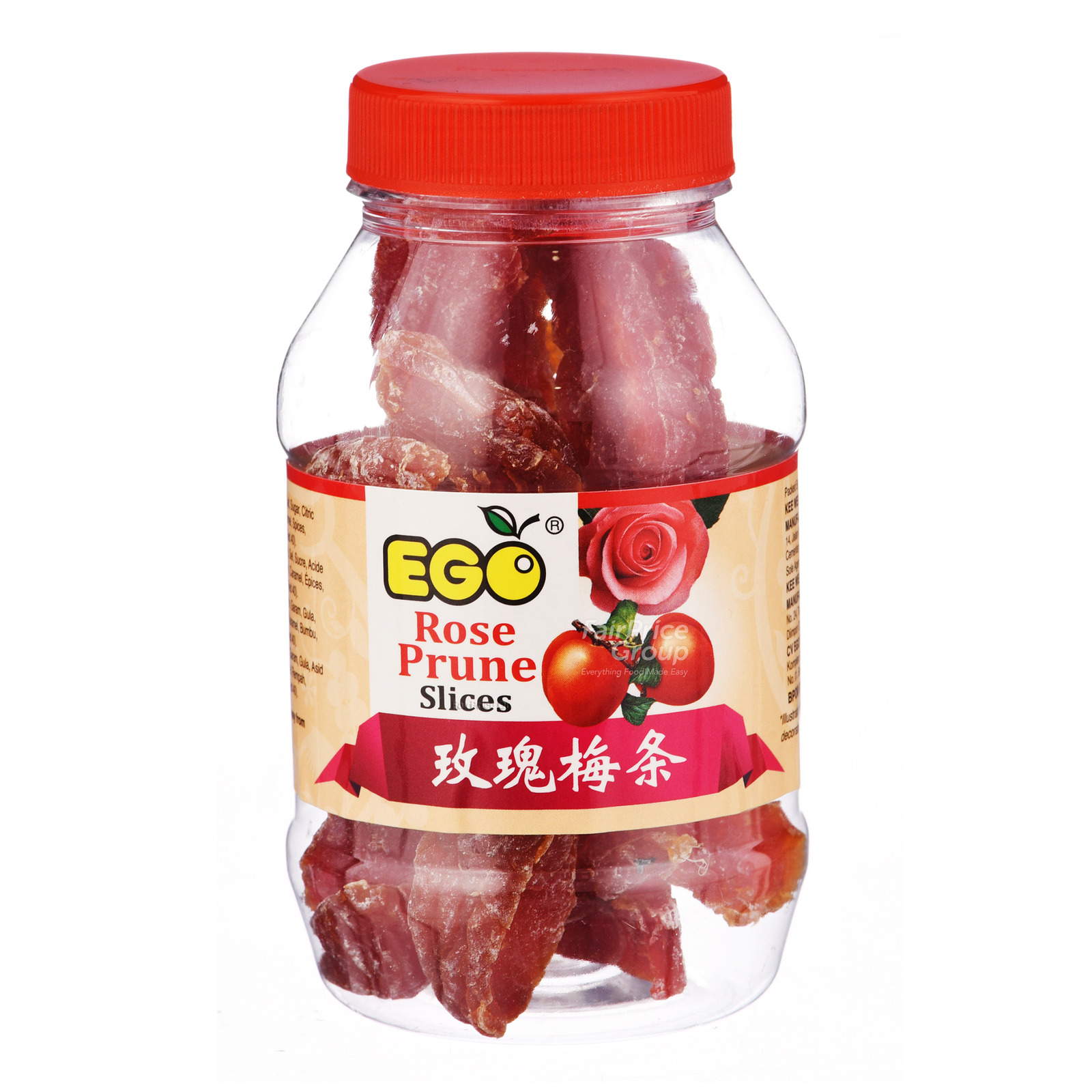 Ego Preserved Fruit Bottle - Rose Prune Slices | NTUC FairPrice