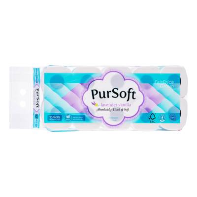 PurSoft Bathroom Tissue - Lavender Vanilla (4 ply) | NTUC FairPrice
