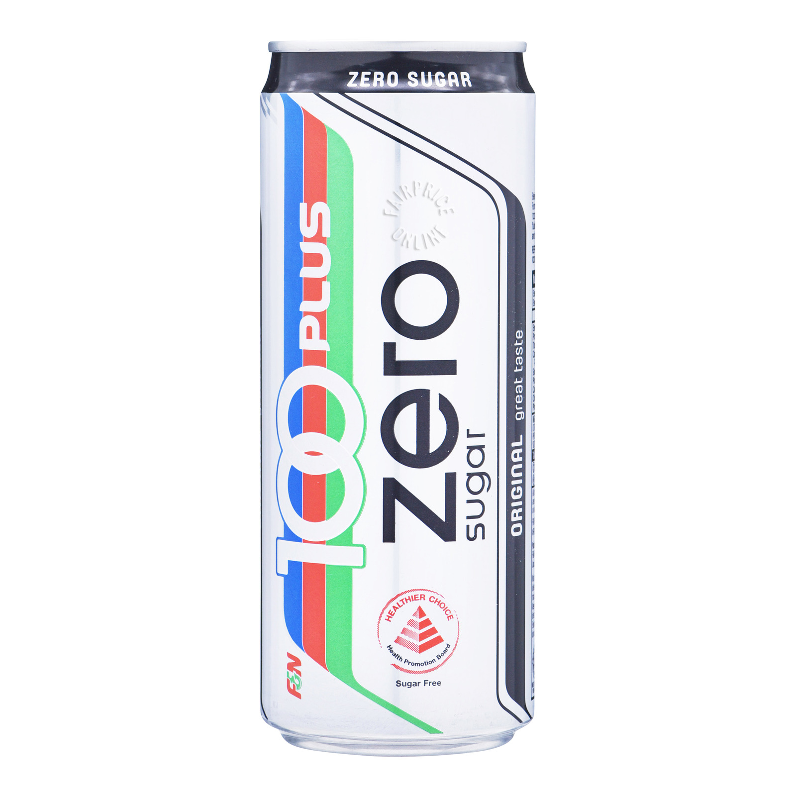 100 Plus Zero Sugar Can Drink - Original | NTUC FairPrice