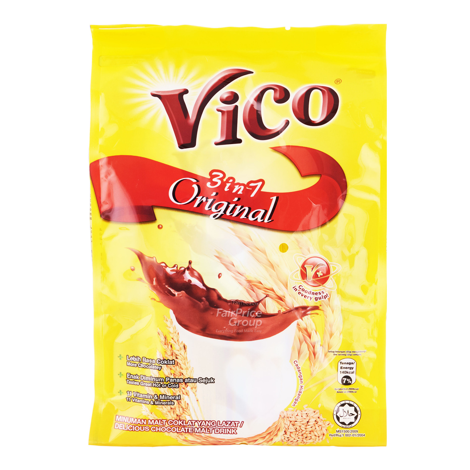 Vico 3 in 1 Instant Chocolate Malt Drink - Original | NTUC FairPrice