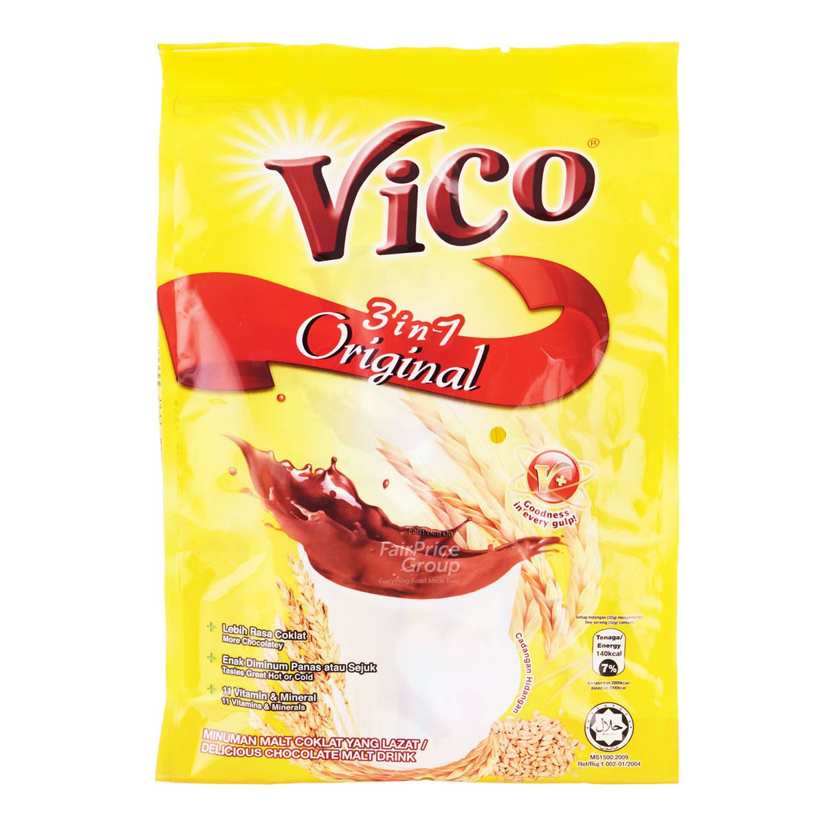 Vico 3 in 1 Instant Chocolate Malt Drink - Original | NTUC FairPrice