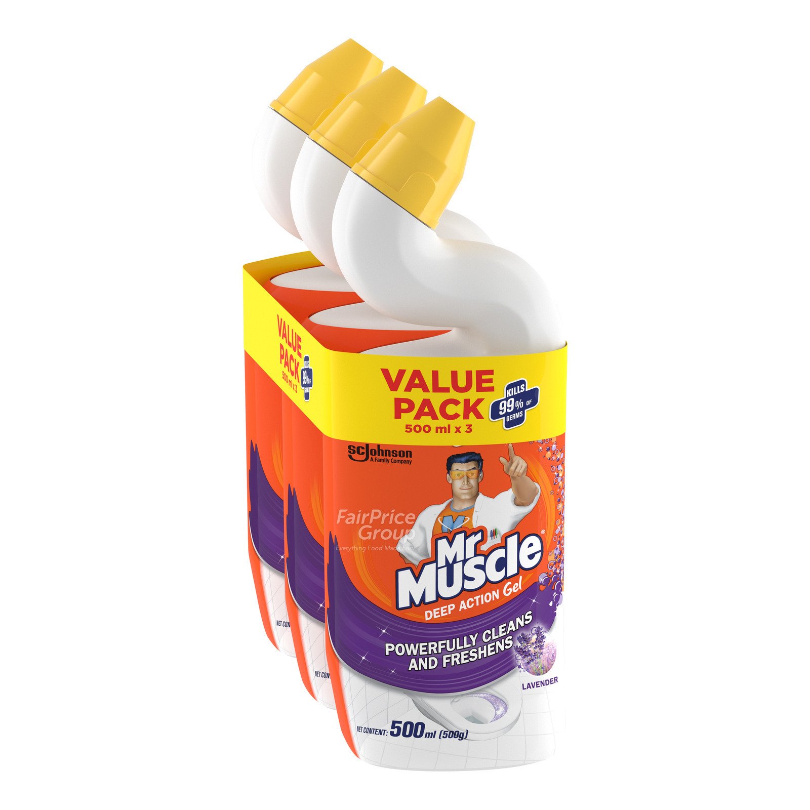 Mr Muscle Deep Action Gel - Lavender (Value Pack) | NTUC FairPrice