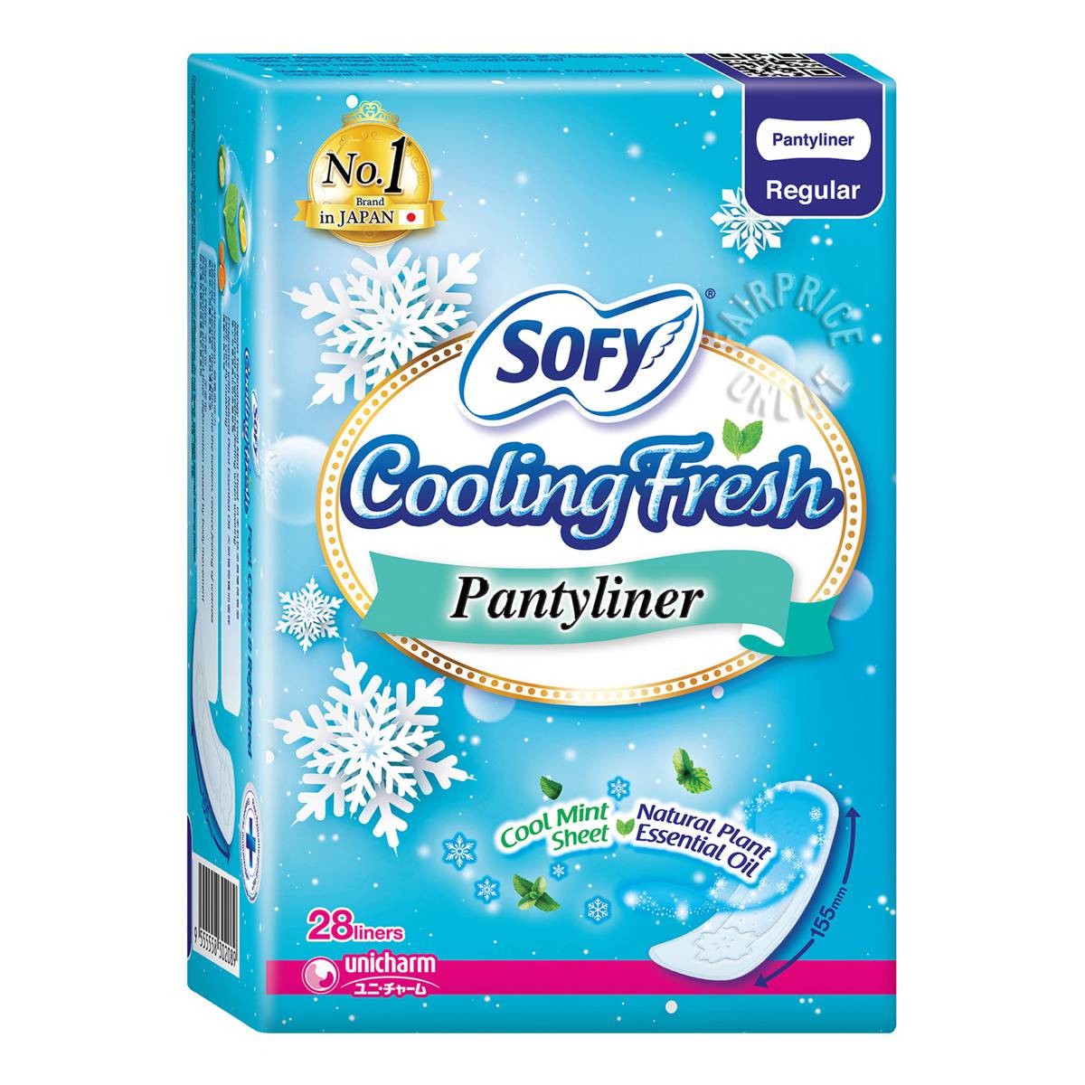 Sofy Cooling Fresh Pantiliners - Regular (15.5cm) | NTUC FairPrice