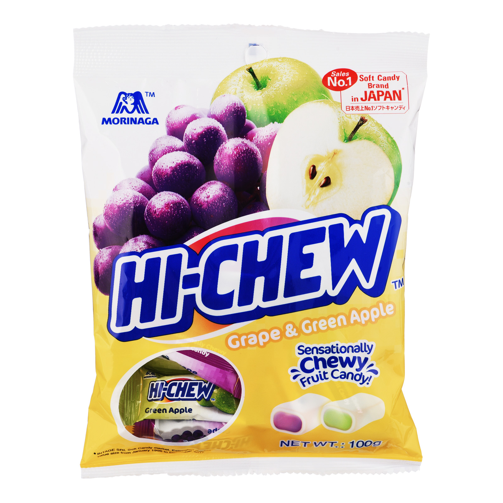 Hi-Chew Chewy Candy Mini Pack - Grape & Green Apple | NTUC FairPrice