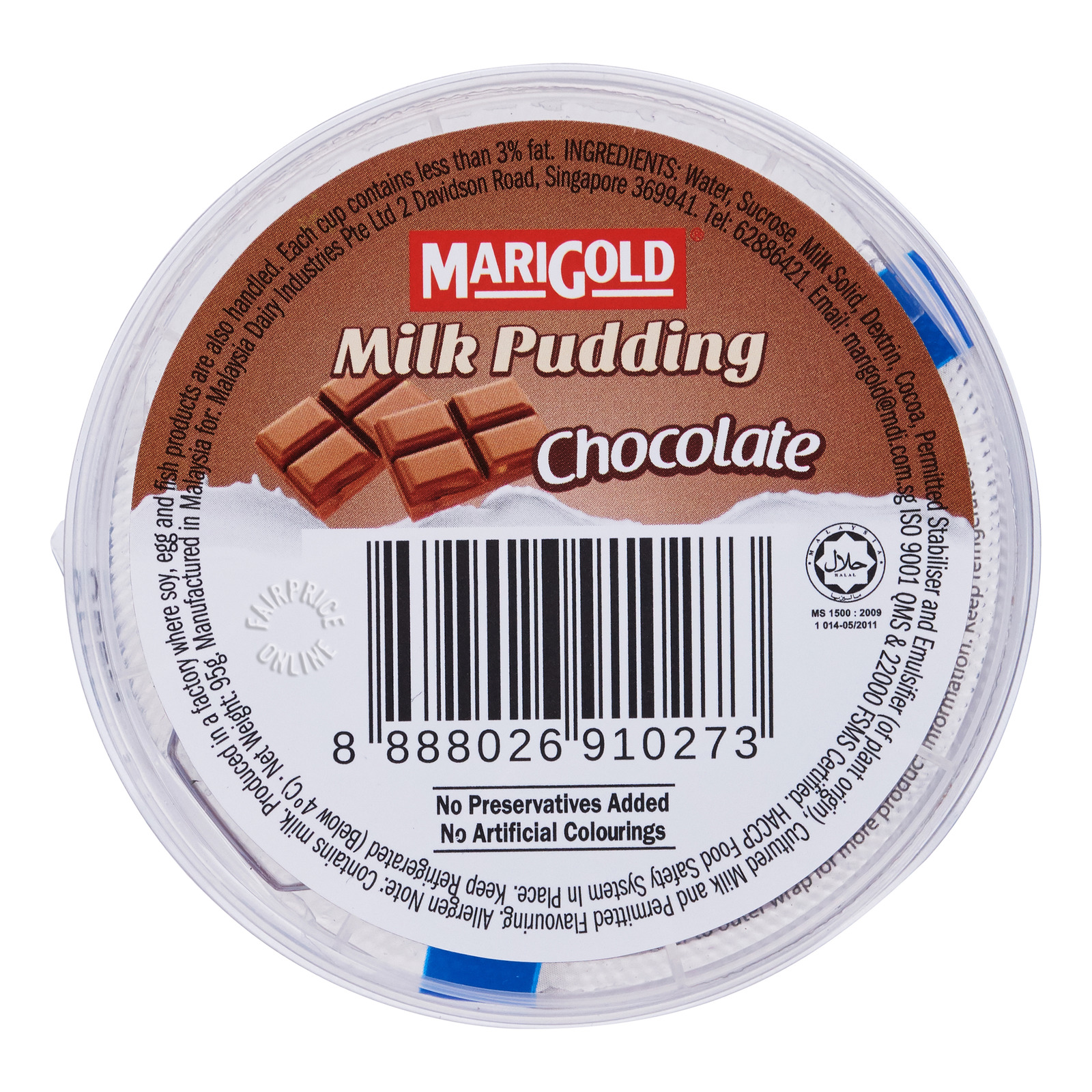 Marigold Milk Pudding Cup - Chocolate | NTUC FairPrice