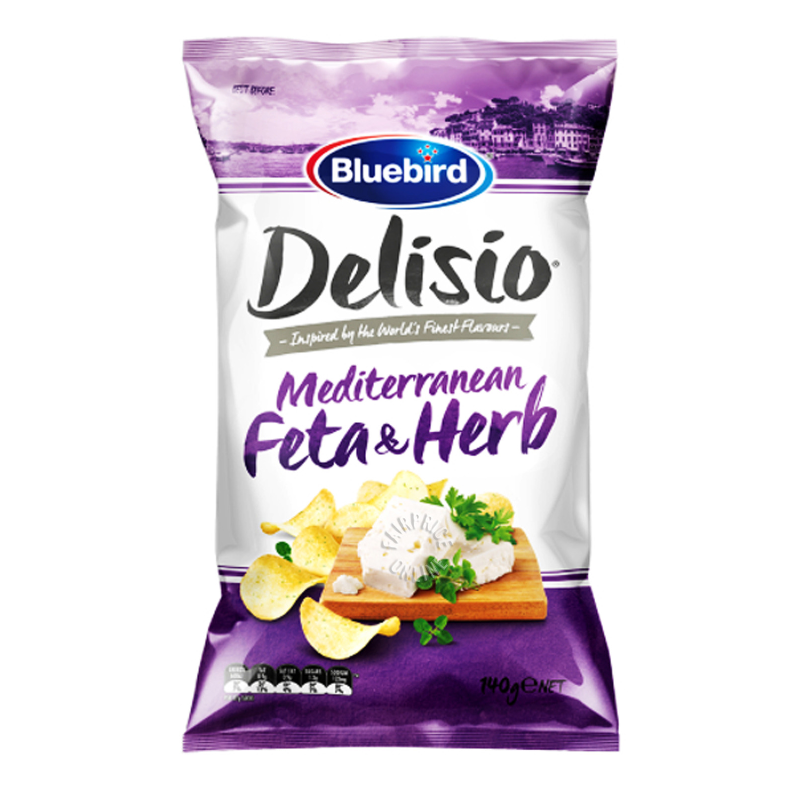 Bluebird Delisio Potato Chips - Mediterranean Feta & Herb | NTUC FairPrice