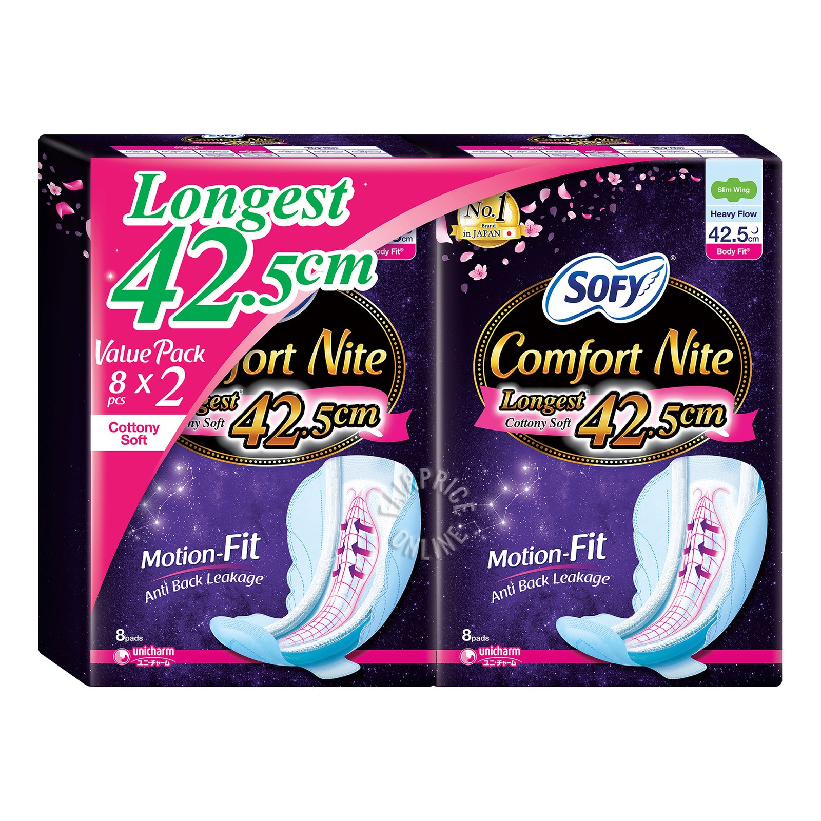 Sofy Body Fit Night Wing Pads - Comfort Nite (42cm) | NTUC FairPrice