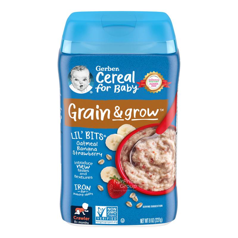 Gerber Baby Rice Cereal - Banana & Strawberry | NTUC FairPrice