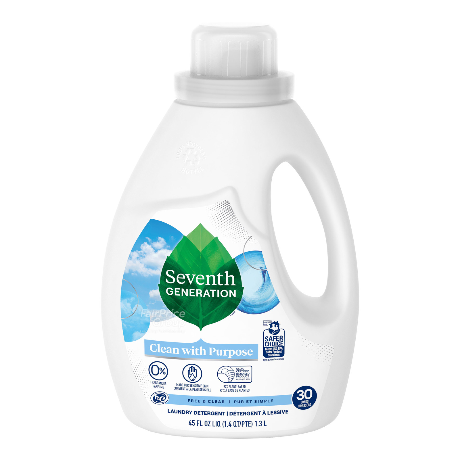 Seventh Generation Natural Laundry Detergent - Free & Clear | NTUC ...