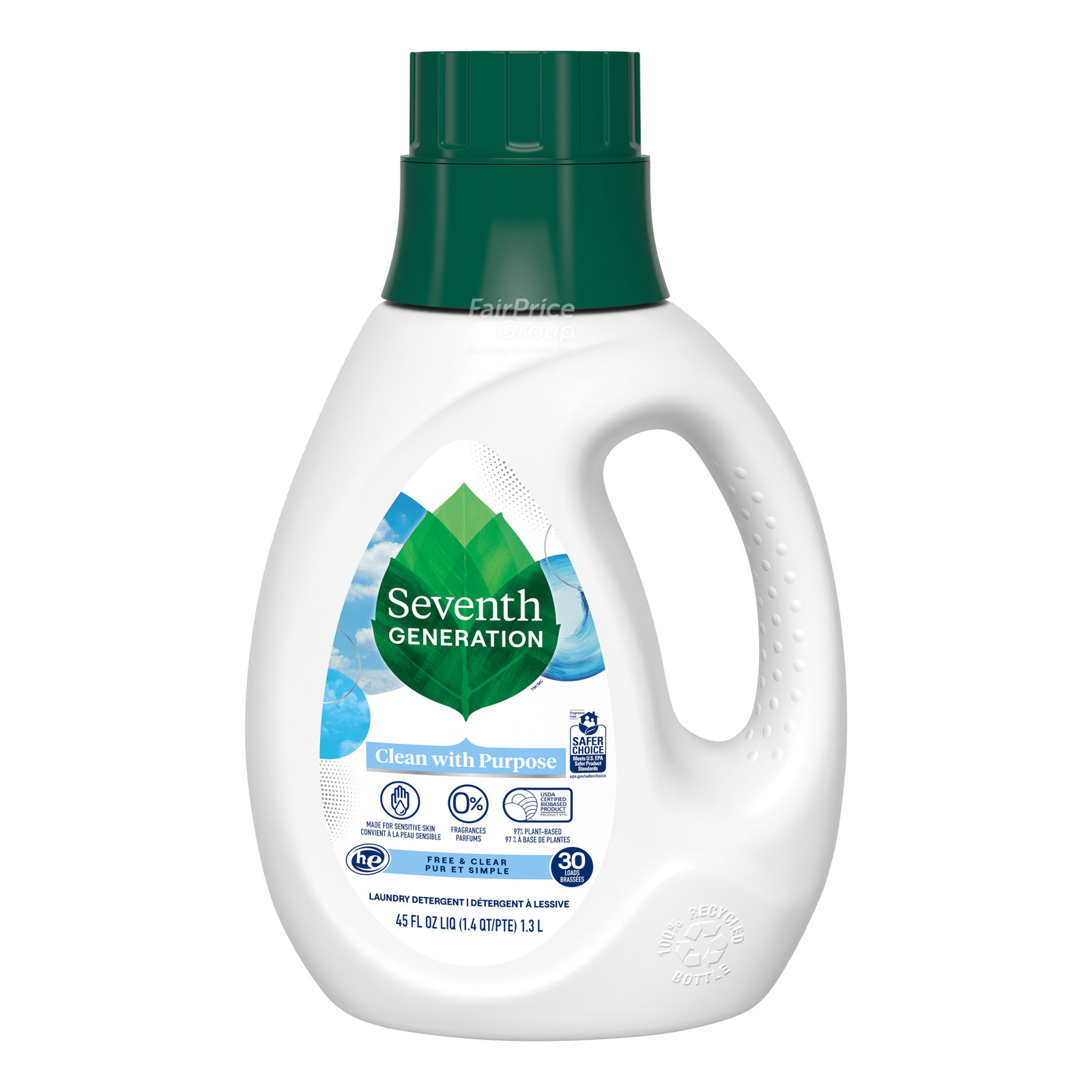 Seventh Generation Natural Laundry Detergent - Free & Clear | NTUC ...
