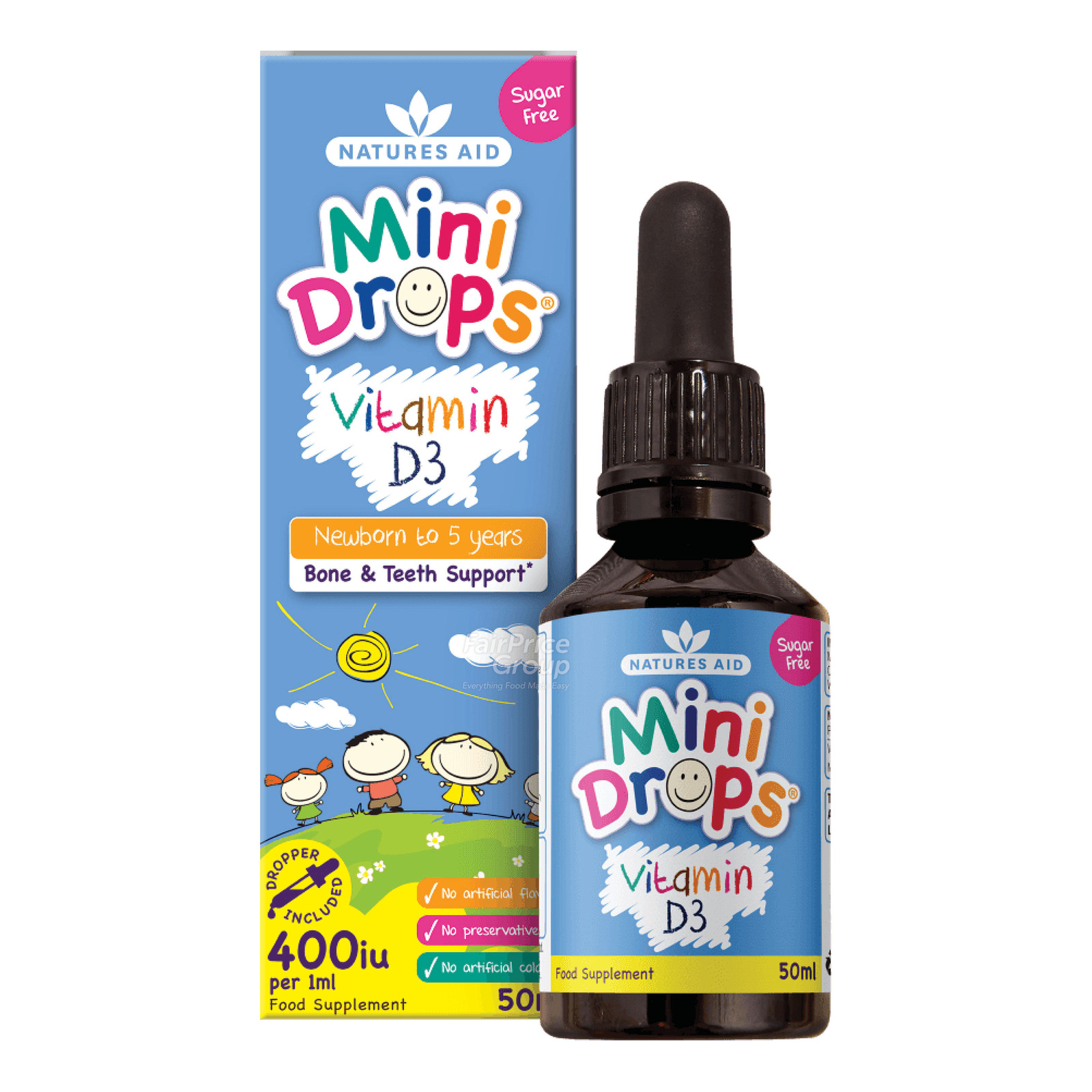 Nature's Aid Mini Drops for Infants & Children - Vitamin D3 | NTUC ...