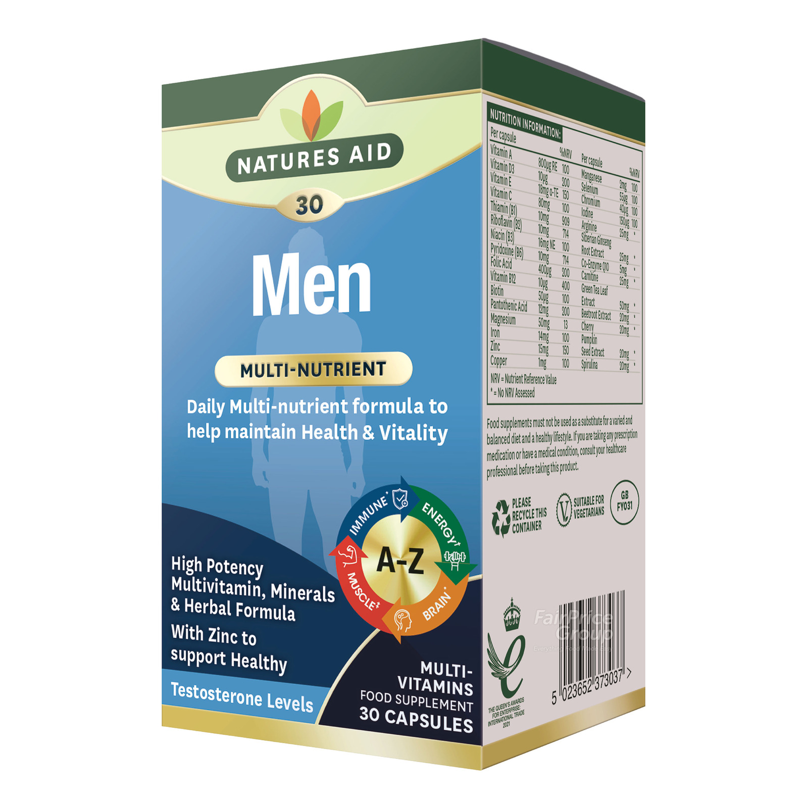 Nature's Aid Men's Multi-Vitamins & Minerals | NTUC FairPrice