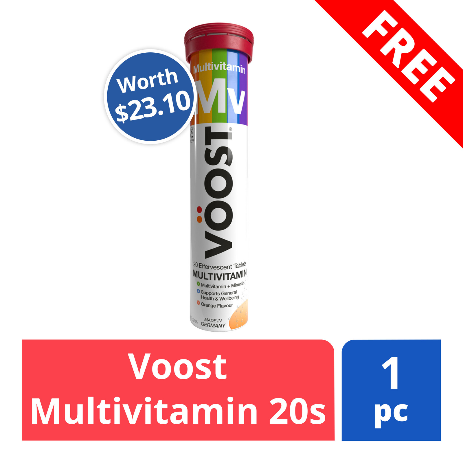 FREE Voost Multivitamin 20s (worth $23.10) | NTUC FairPrice