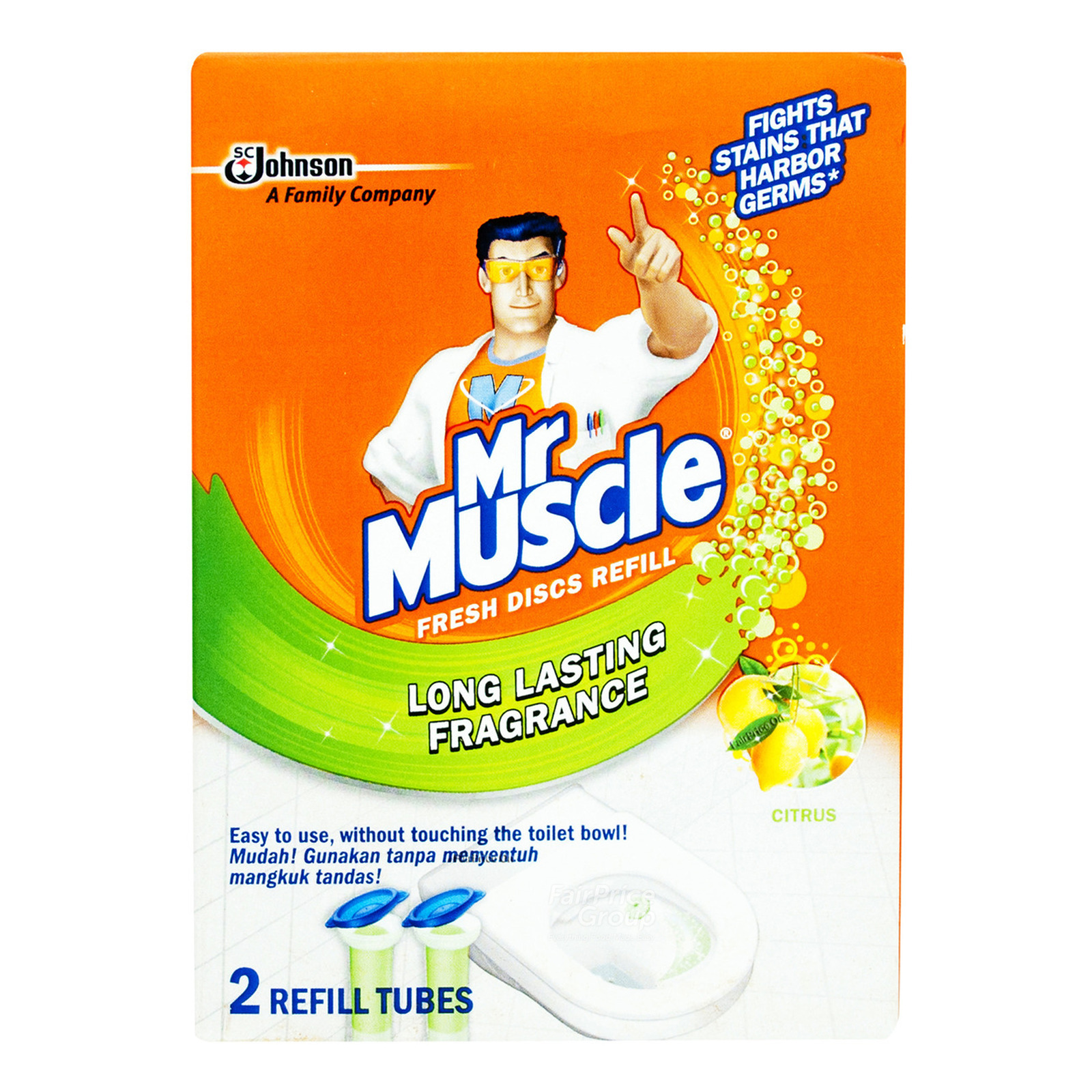 Mr Muscle Fresh Discs Refill - Citrus | NTUC FairPrice