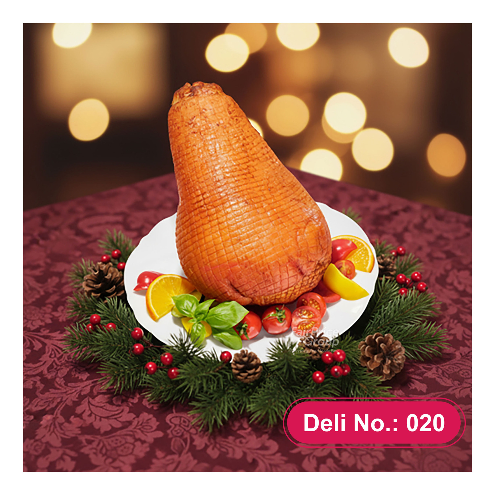 (Pre-Order) Jordon Free Range Gammon Ham (Bone In) | NTUC FairPrice