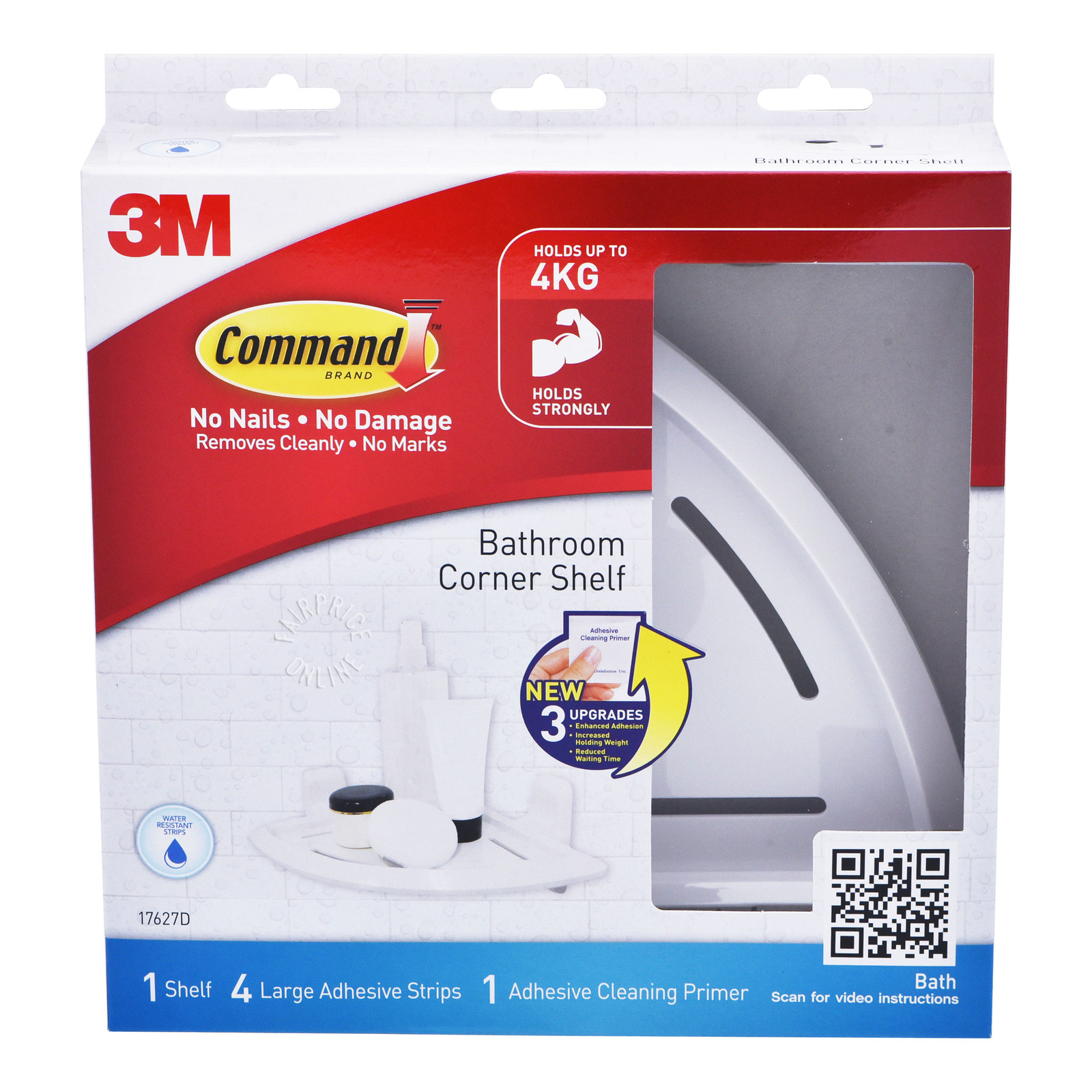 3M Command Bathroom Corner Shelf | NTUC FairPrice