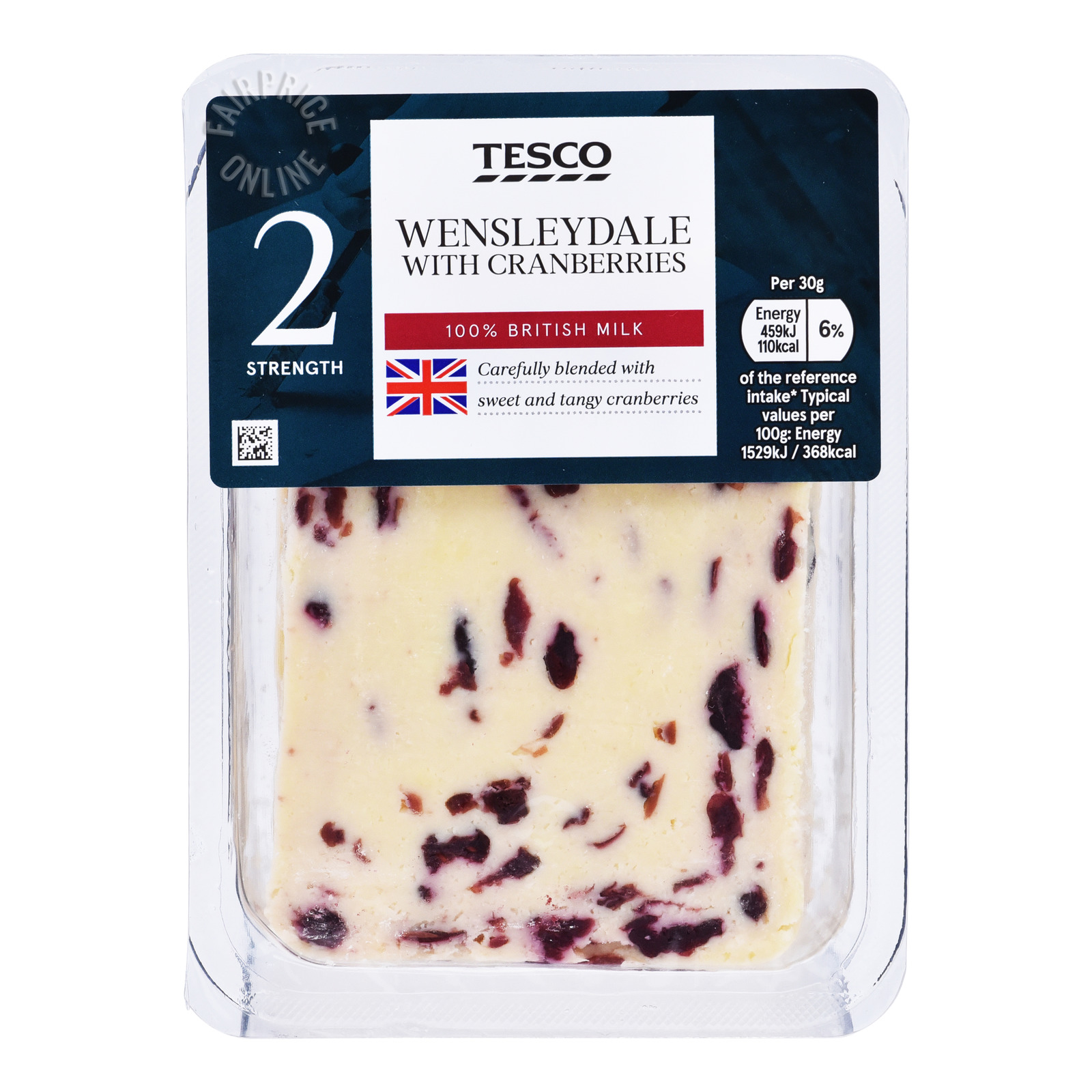 Tesco Cheese Block - Wensleydale with Cranberries | NTUC FairPrice