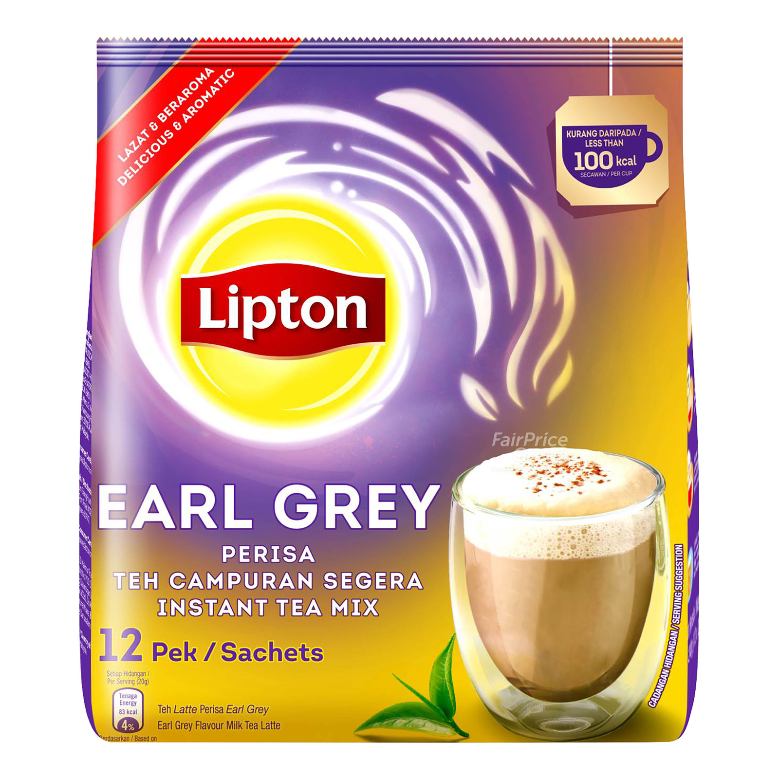 Lipton 3 in 1 Instant Milk Tea Latte - Earl Grey | NTUC FairPrice