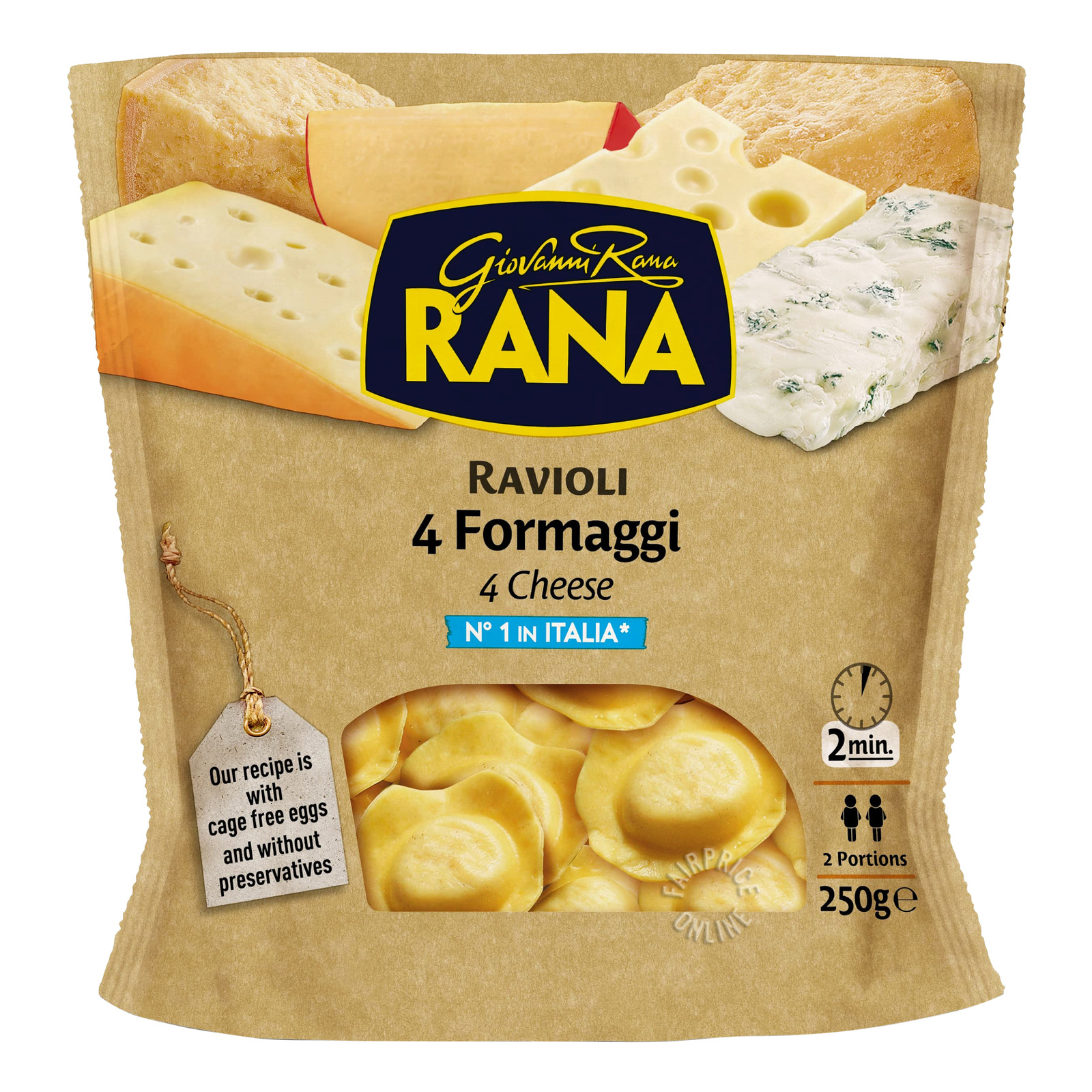Giovanni Rana Fresh Ravioli Pasta - 4 Cheese | NTUC FairPrice