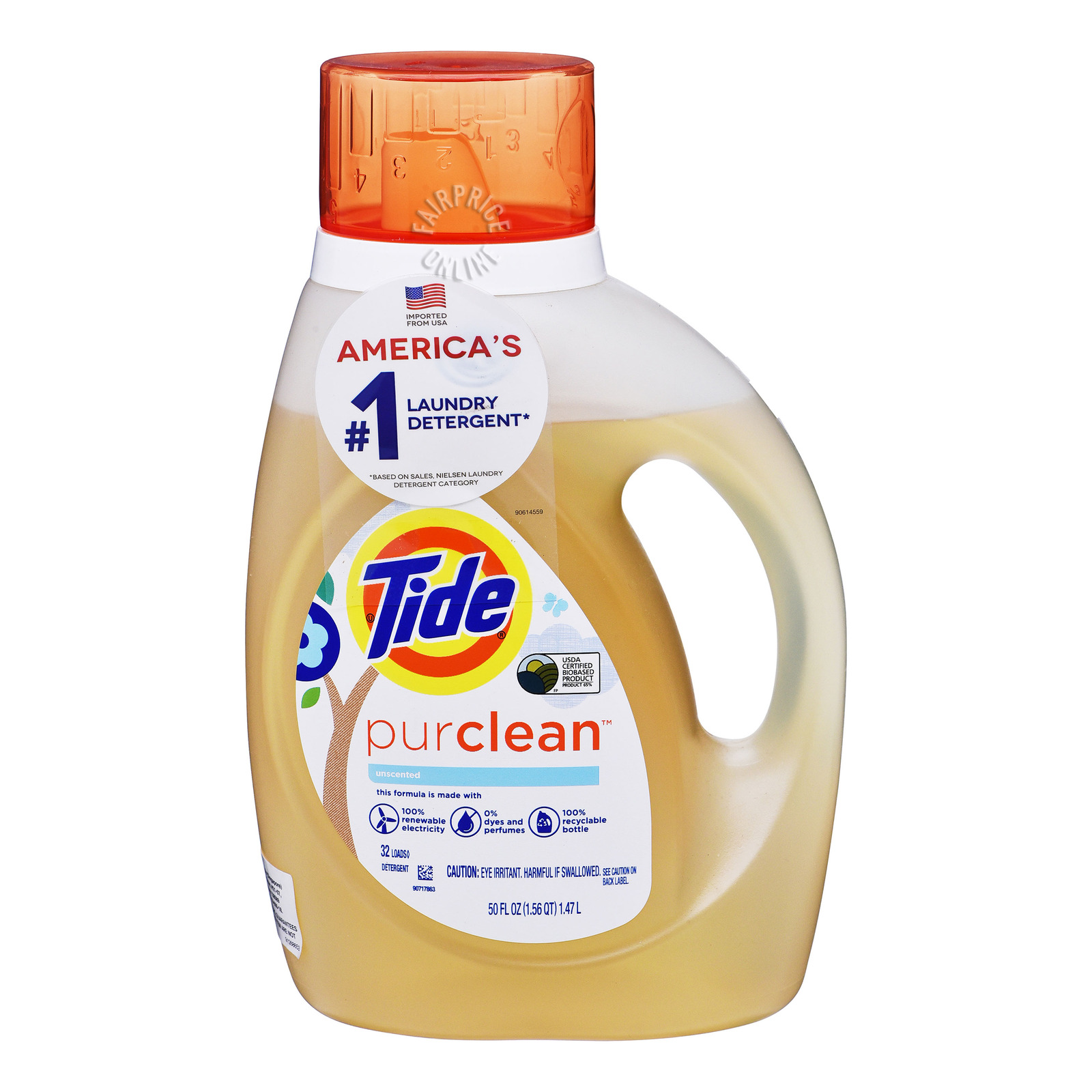 Tide Purclean Laundry Liquid Detergent - Unscented | NTUC FairPrice