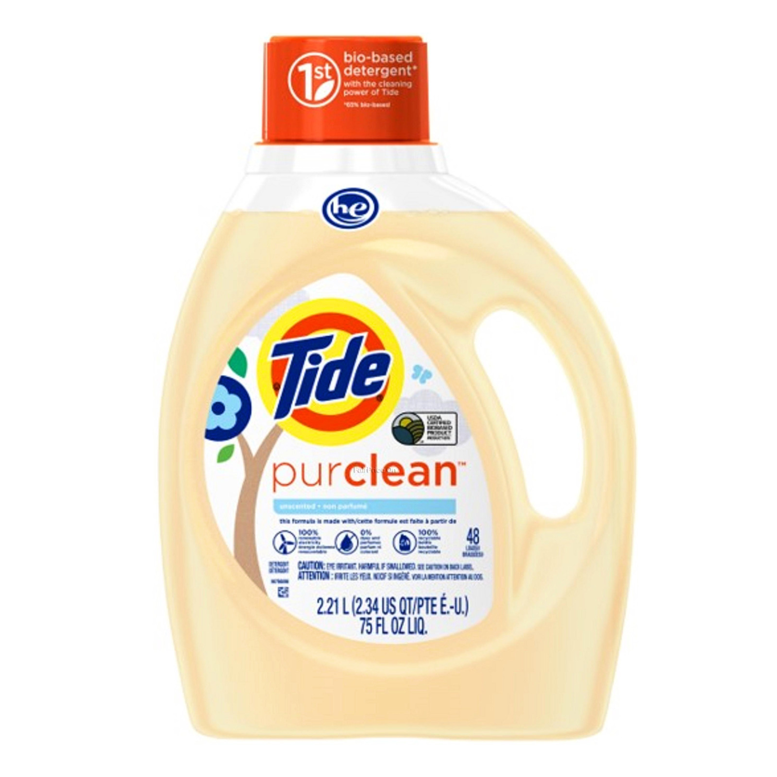 Tide Purclean Laundry Liquid Detergent - Unscented | NTUC FairPrice