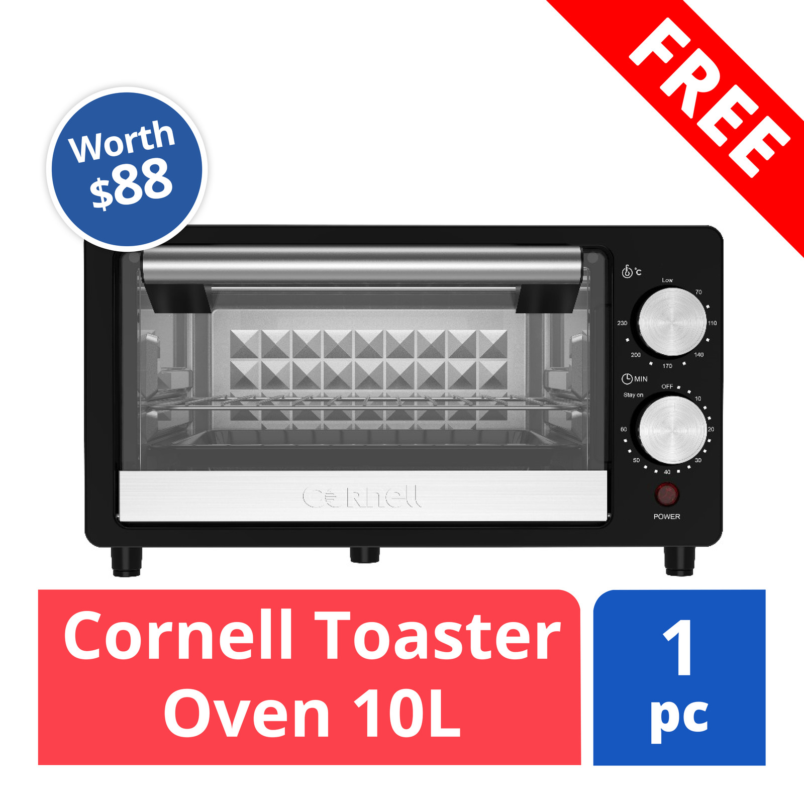 FREE Cornell Toaster Oven 10L (worth $88) | NTUC FairPrice