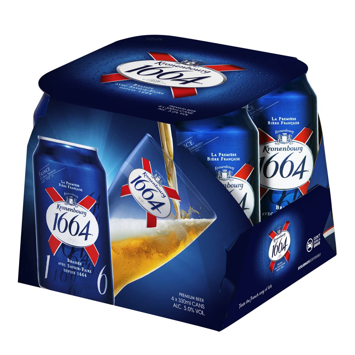 Kronenbourg 1664 Can Beer - Original | NTUC FairPrice