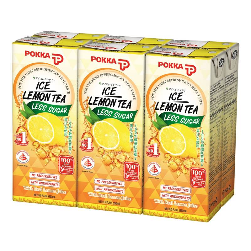 Pokka Packet Drink - Ice Lemon Tea (Less Sugar) | NTUC FairPrice