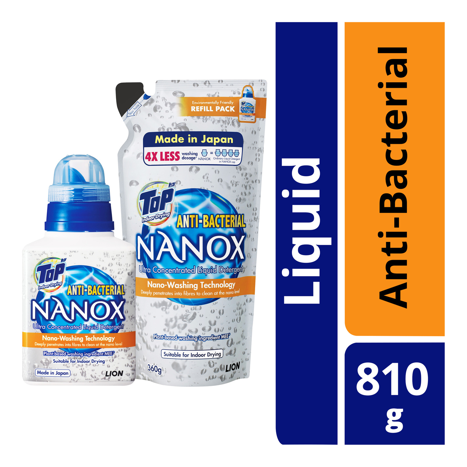 Top Nanox Ultra Concentrated Liquid Detergent - Anti-Bacterial | NTUC ...