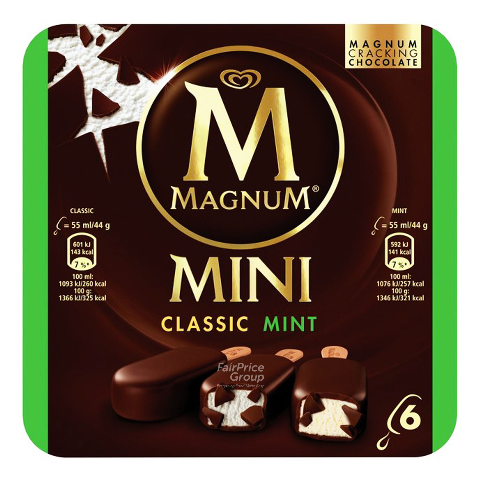 Magnum Mini Ice Cream - Classic Mint | NTUC FairPrice