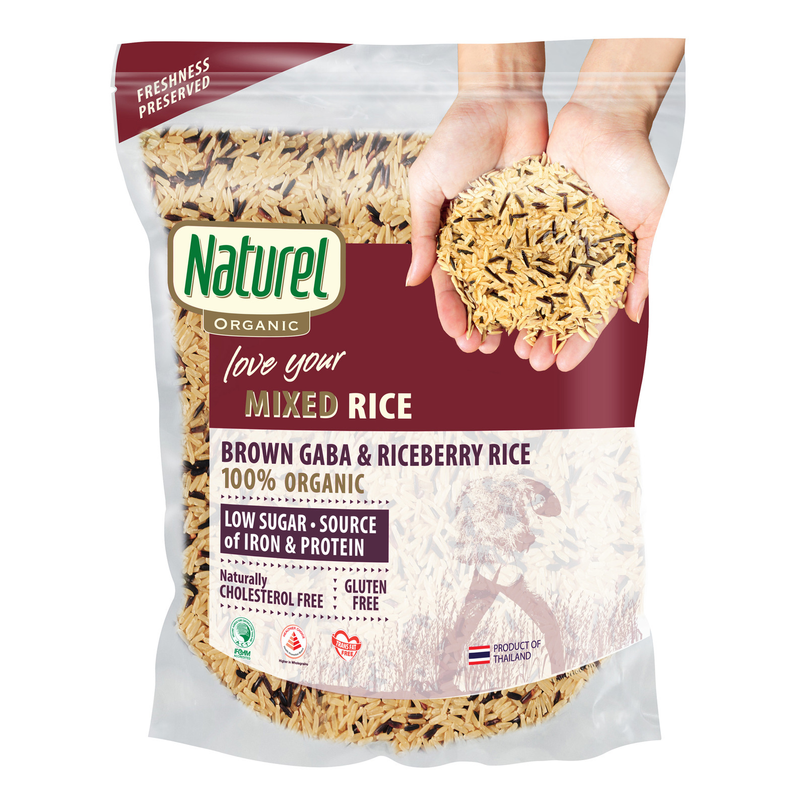 Naturel Organic Rice - Mixed Brown Gaba & Riceberry | NTUC FairPrice