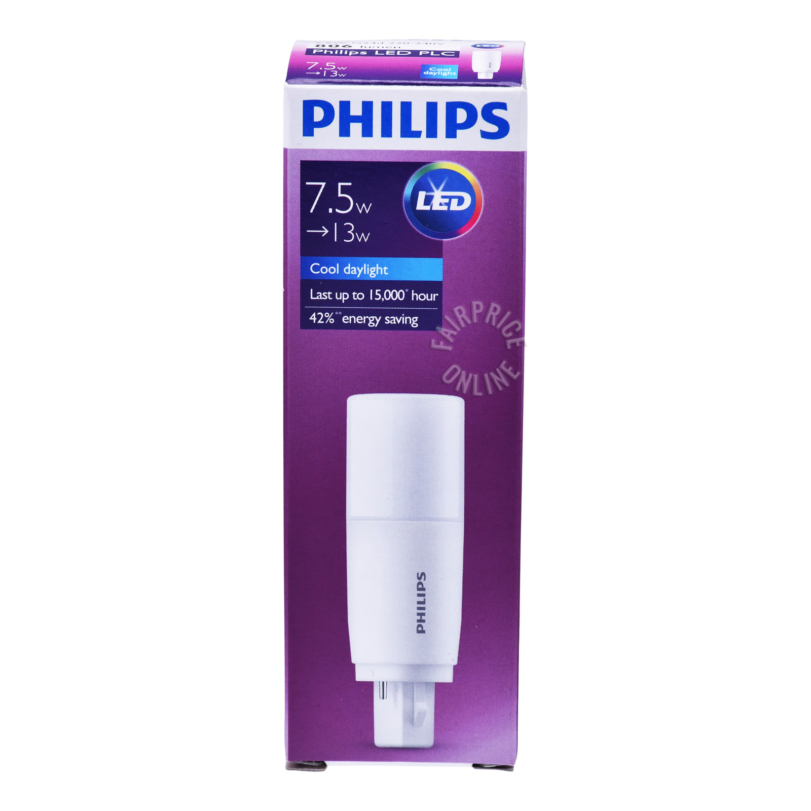 Philips LED Stick Bulb - Cool Daylight (7.5 W/G24D) | NTUC FairPrice