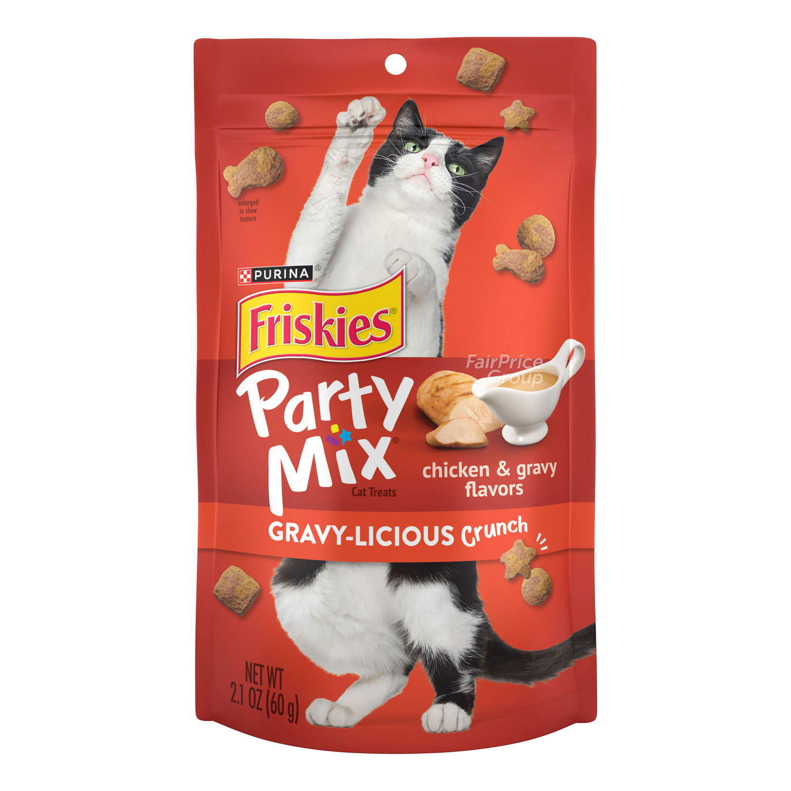Friskies Party Mix Cat Treats - Chicken & Gravy | NTUC FairPrice