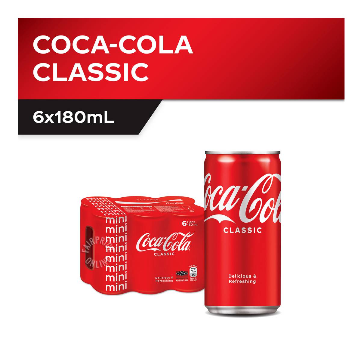 Coca-Cola Mini Can Drink - Classic | NTUC FairPrice