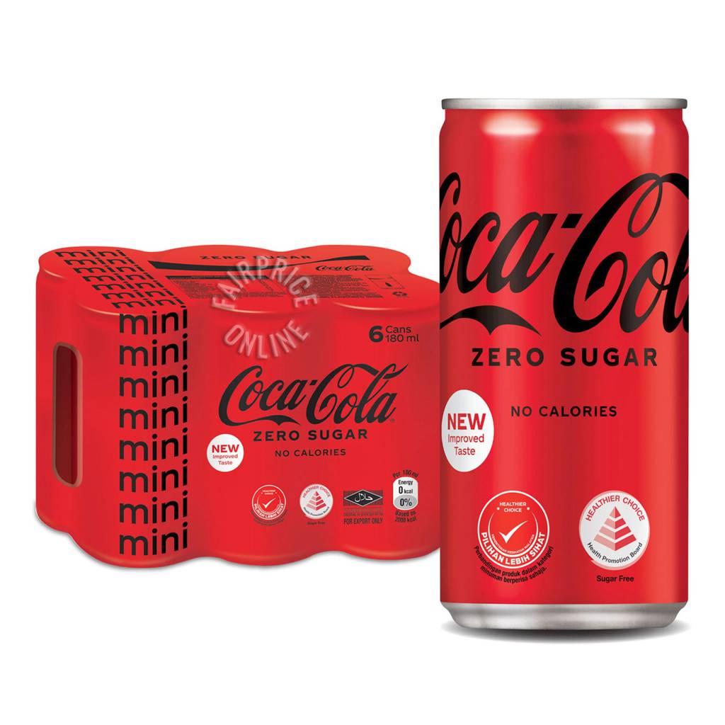 Coca-Cola Mini Can Drink - Zero Sugar | NTUC FairPrice