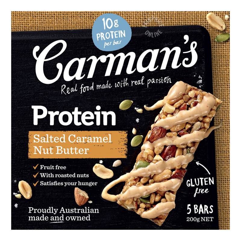 Carman's Gourmet Protein Bars - Salted Caramel Nut Butter | NTUC FairPrice