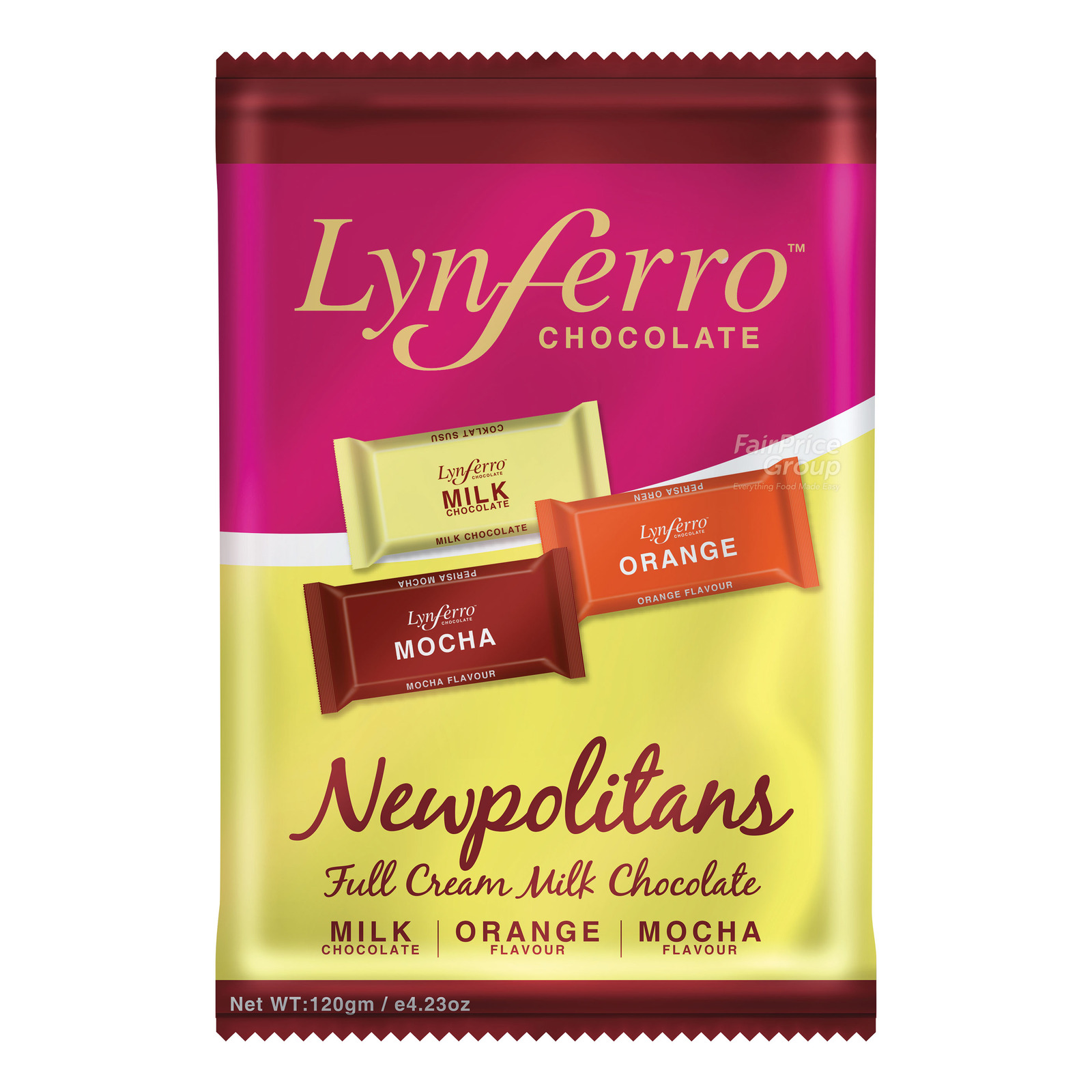 Lynferro Newpolitans Full Cream Milk Chocolate | NTUC FairPrice
