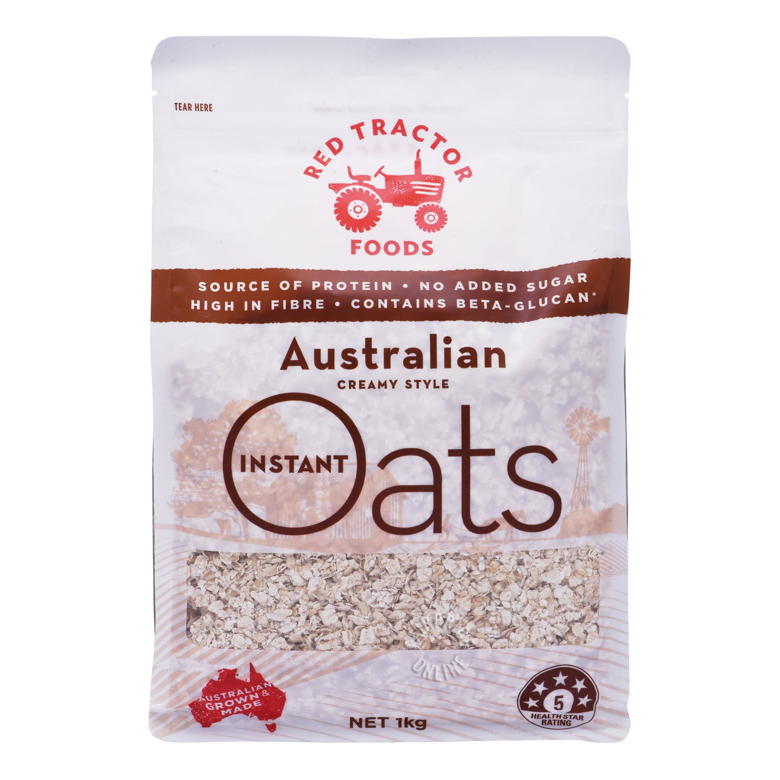 Red Tractor Foods Instant Oats - Australian Creamy Style | NTUC FairPrice