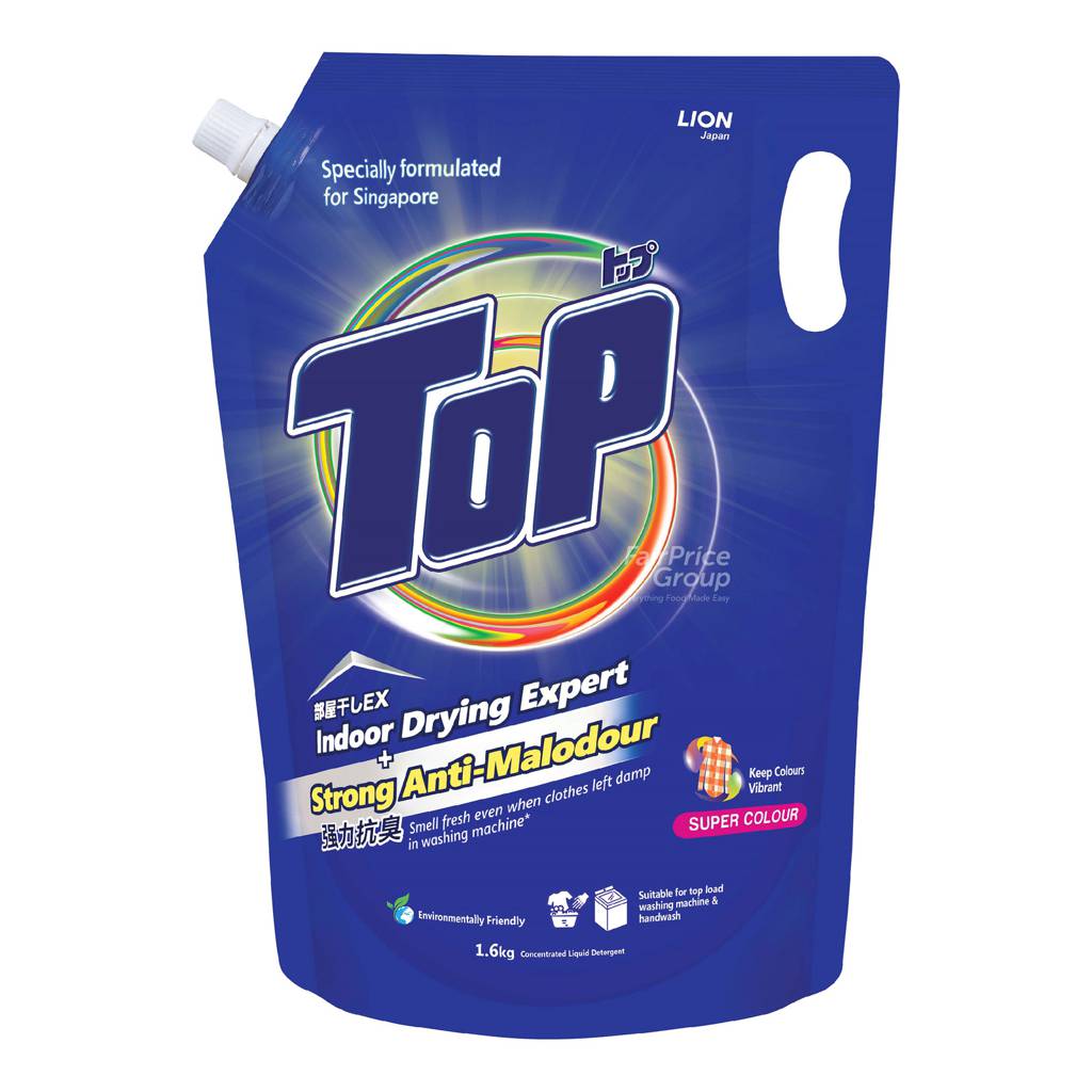 Top Concentrated Liquid Detergent Refill - Super Colour | NTUC FairPrice
