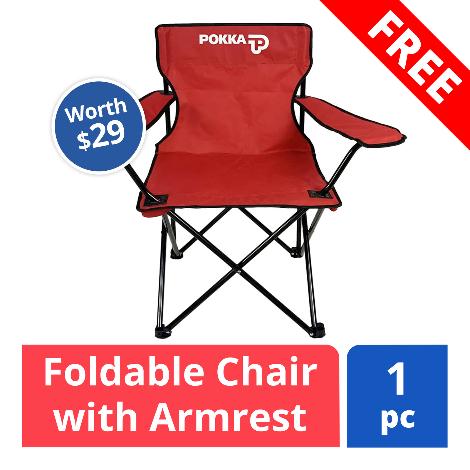 FREE Foldable Chair with Armrest (worth $29) | NTUC FairPrice