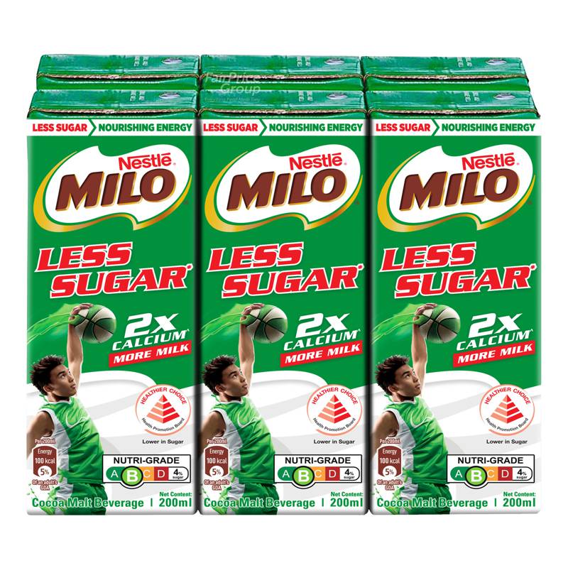 Milo Chocolate Malt Milk UHT Packet Drink - Less Sugar | NTUC FairPrice