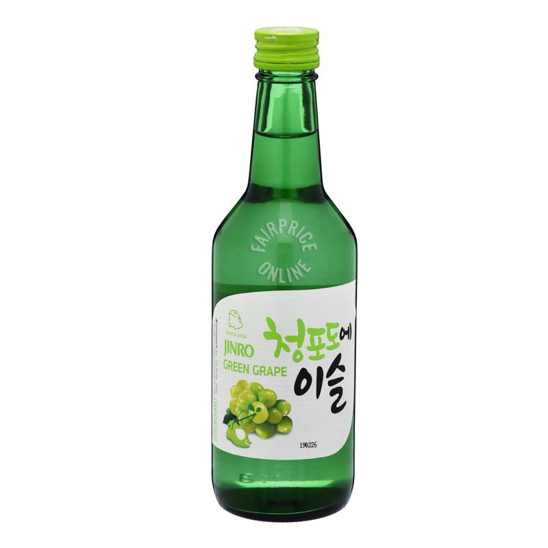 Jinro Bottle Soju - Green Grape | NTUC FairPrice
