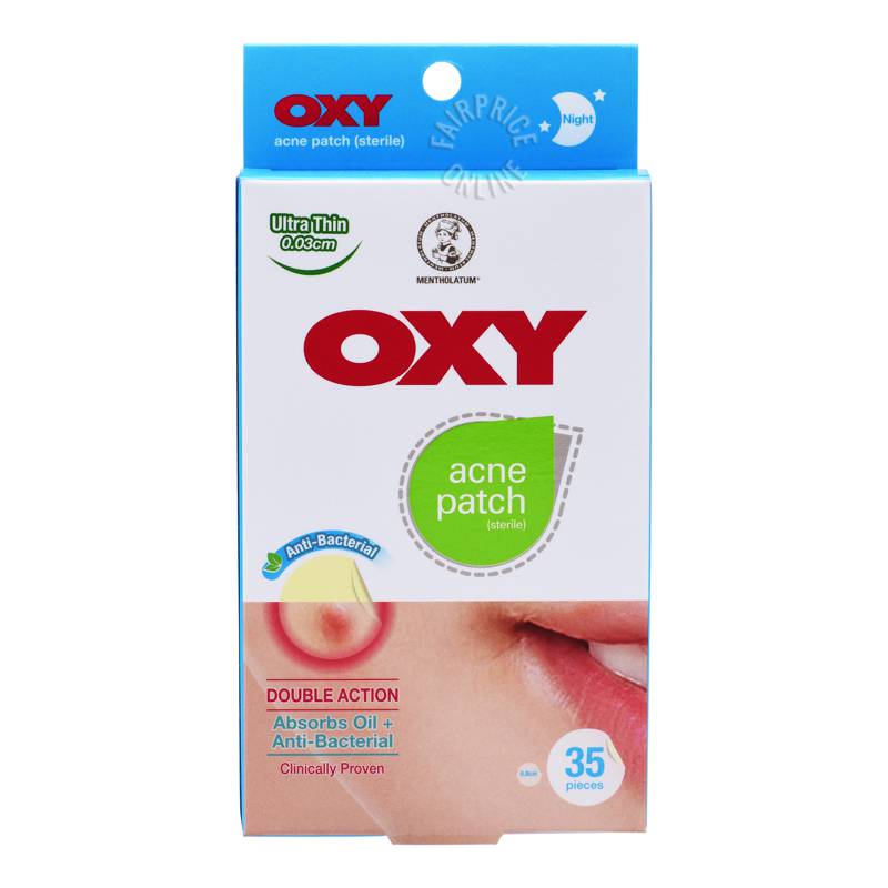 Oxy Anti-Bacterial Acne Patch - Double Action (Night) | NTUC FairPrice