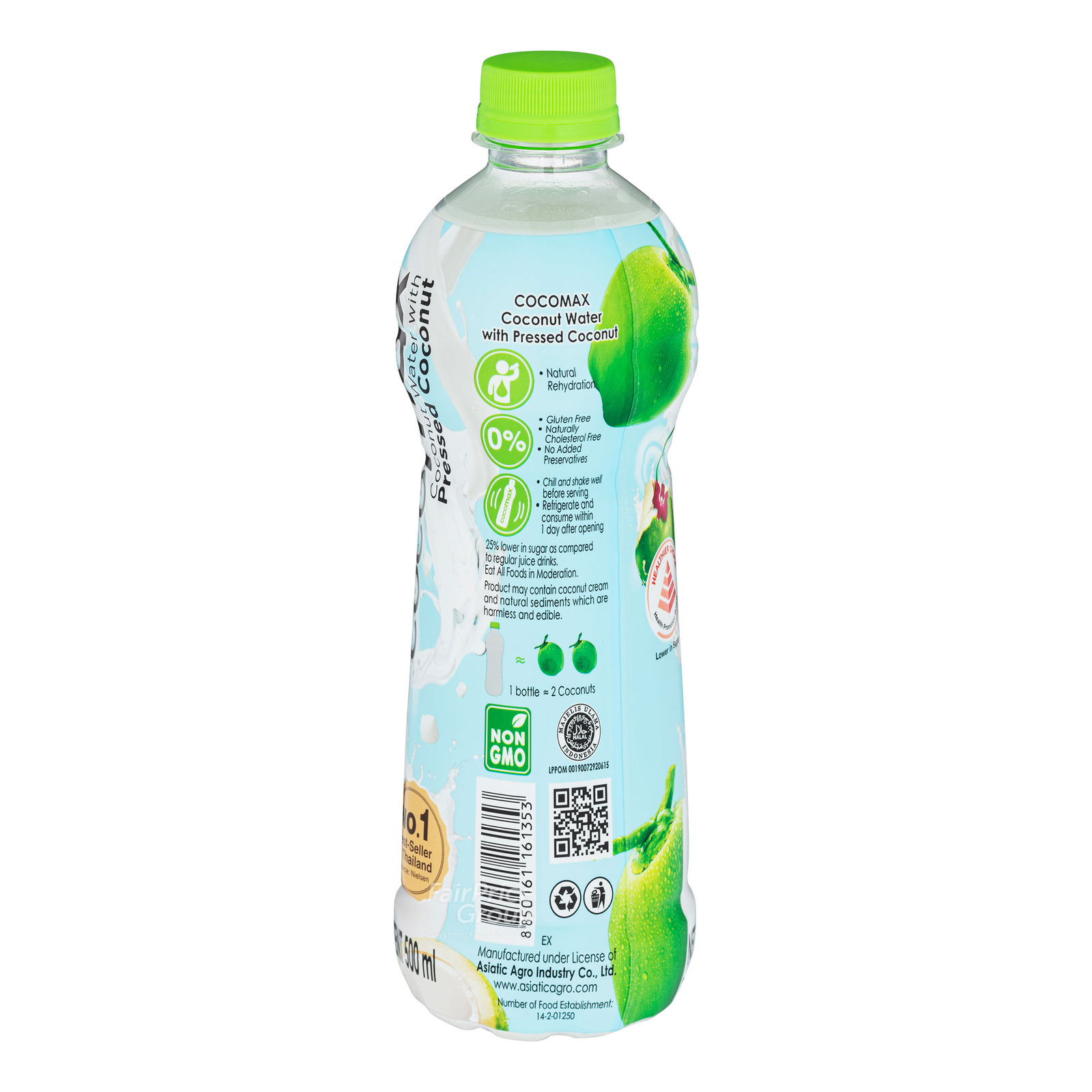 Zico Coconut Water Nutrition Label