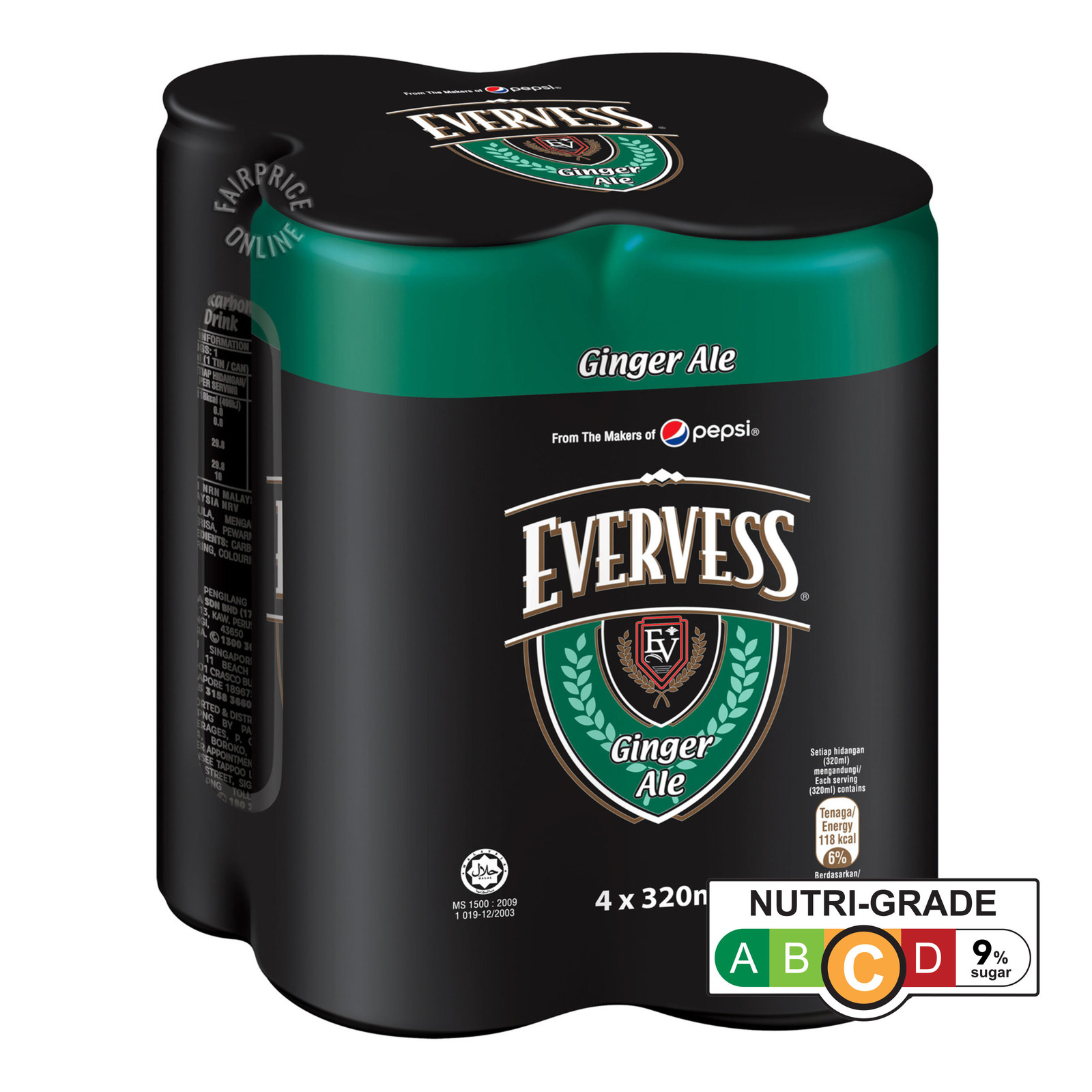 Evervess Can Drink - Ginger Ale | NTUC FairPrice