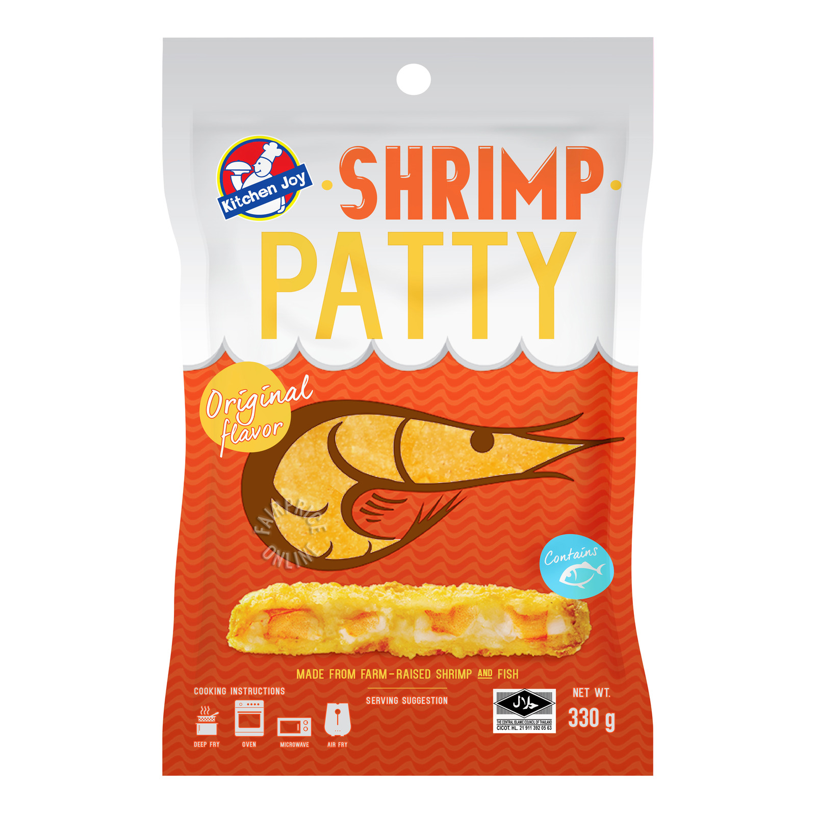 Kitchen Joy Frozen Shrimp Patty - Original | NTUC FairPrice