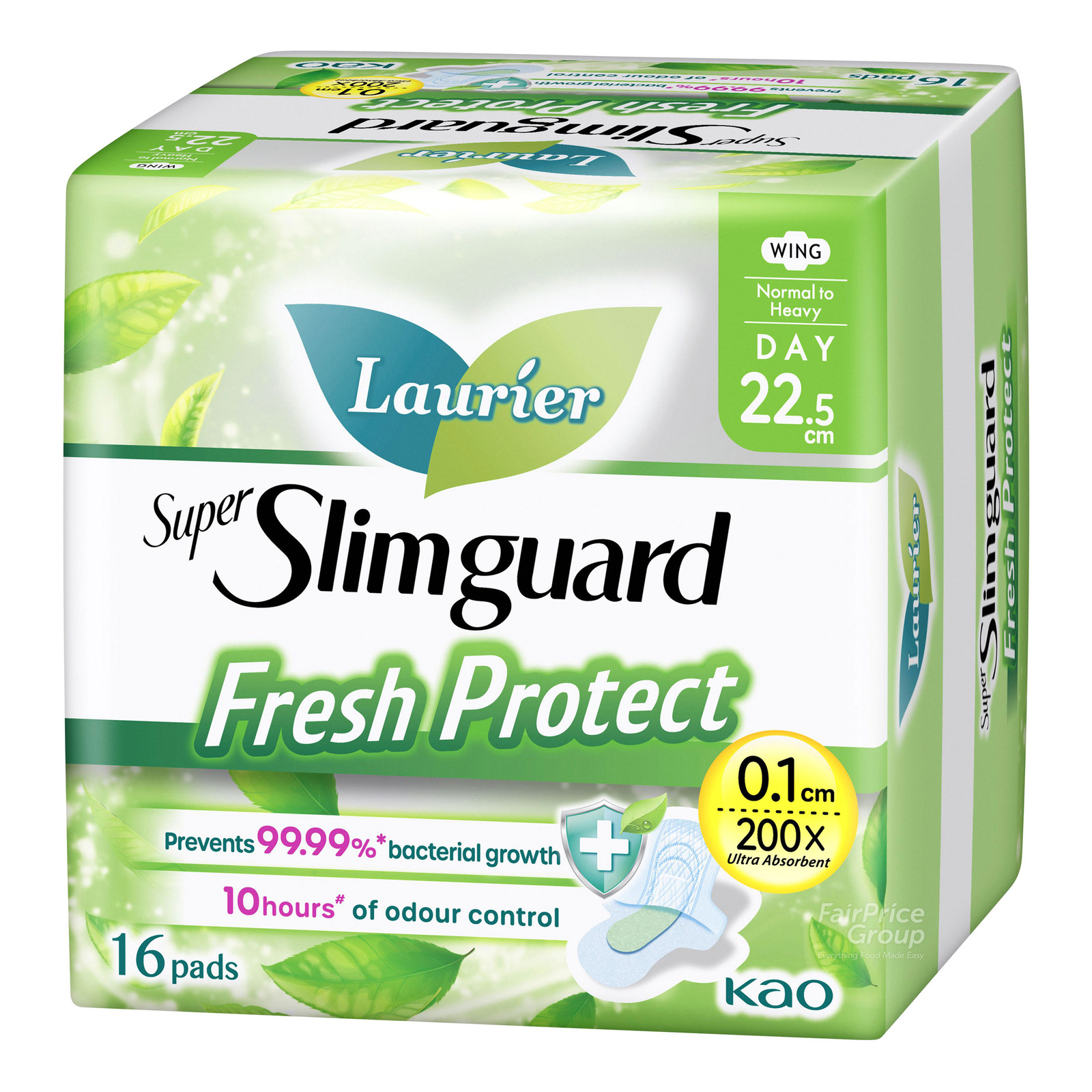 Laurier Fresh Protect Pads - NormalHeavyUltraSlim(22.5cm) | NTUC FairPrice