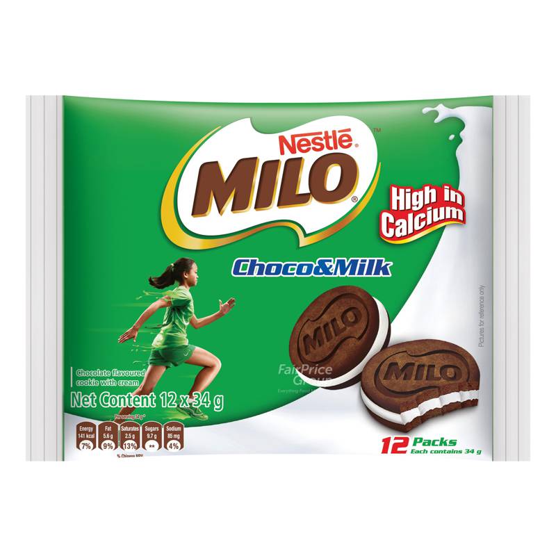 Milo Sandwich Cookies - Choco & Milk | NTUC FairPrice