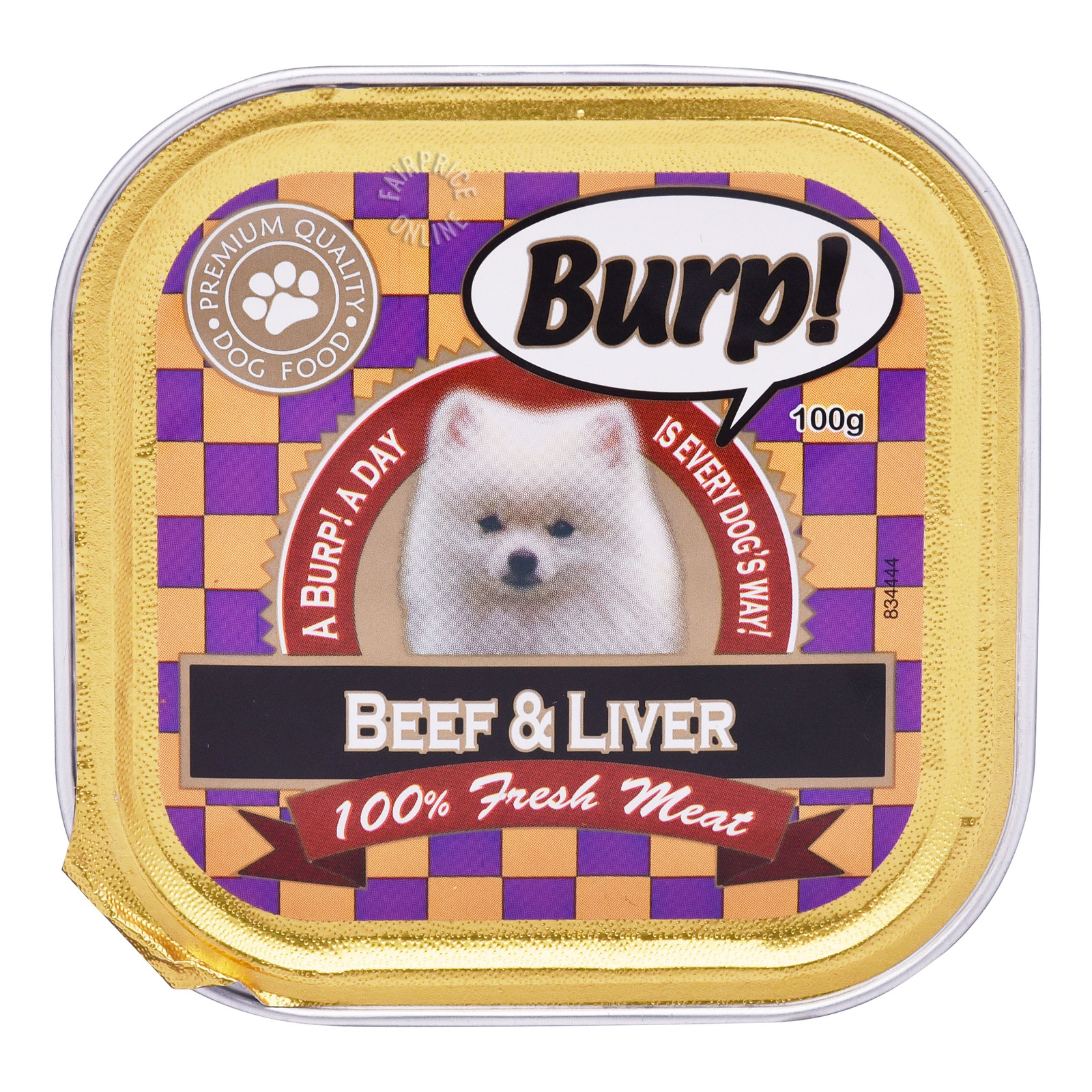Burp Dog Can Food - Beef & Liver | NTUC FairPrice