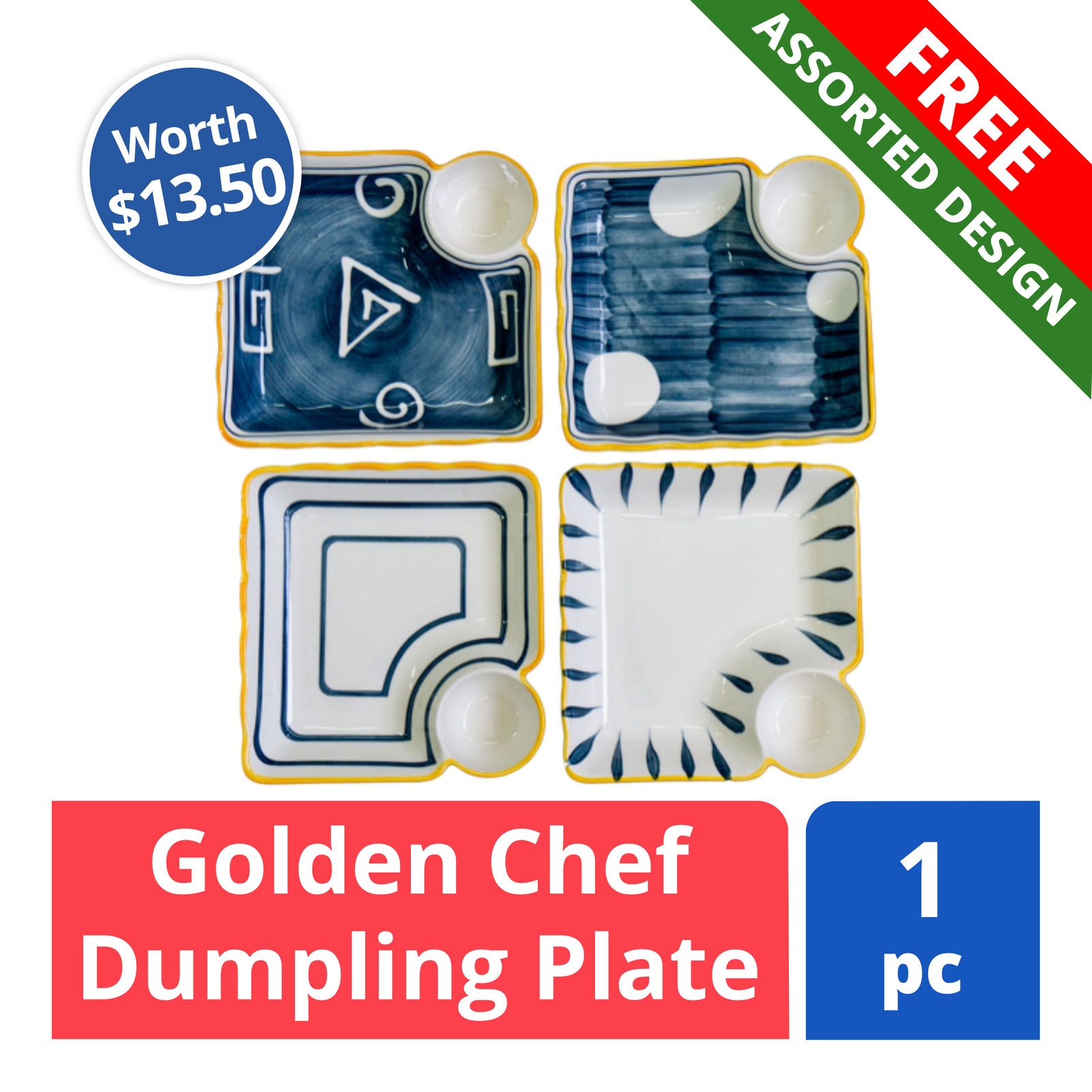 FREE Golden Chef Dumpling Plate (worth $13.50) | NTUC FairPrice